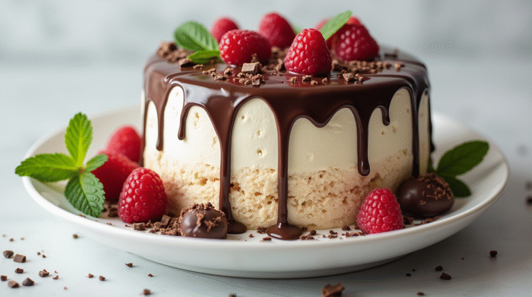 Irresistible Ice Cream Cake With Chocolate Stripes: The Ultimate Treat ...