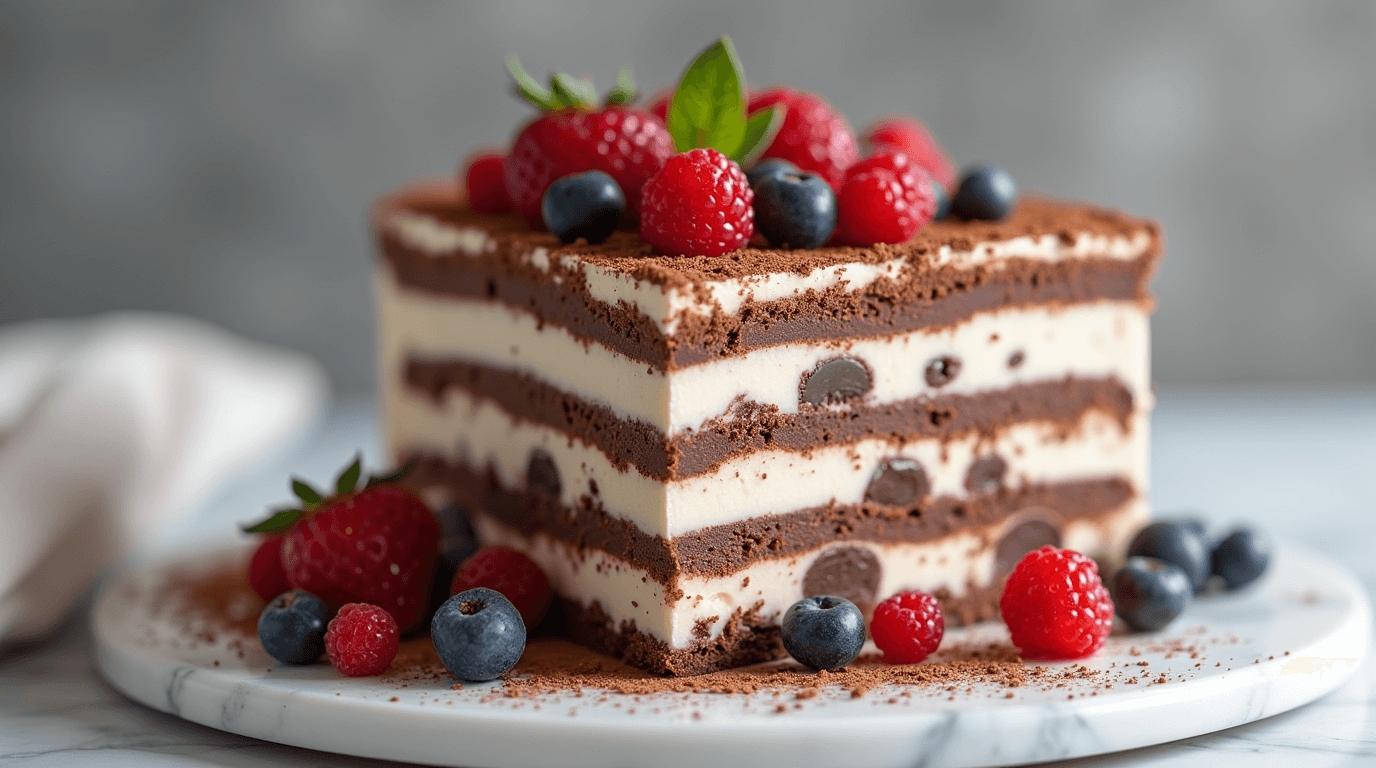 Irresistible Ice Cream Cake With Chocolate Stripes: The Ultimate Treat ...