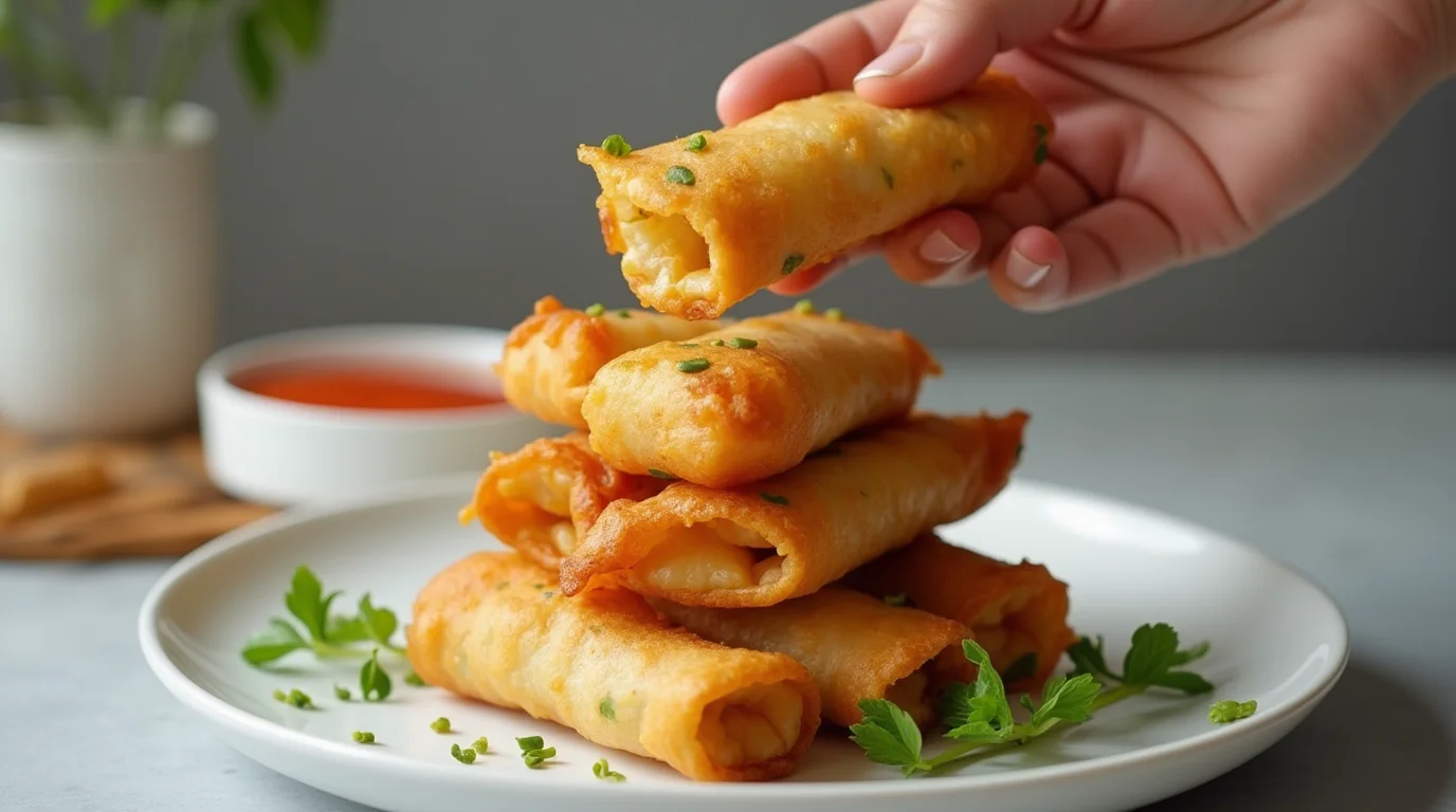 Vegetarian Chinese Spring Rolls Recipe - Easy & Delicious